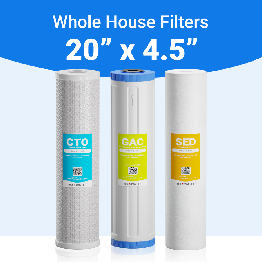 20" Whole House Filter Cartridges Set – Blue Max Water