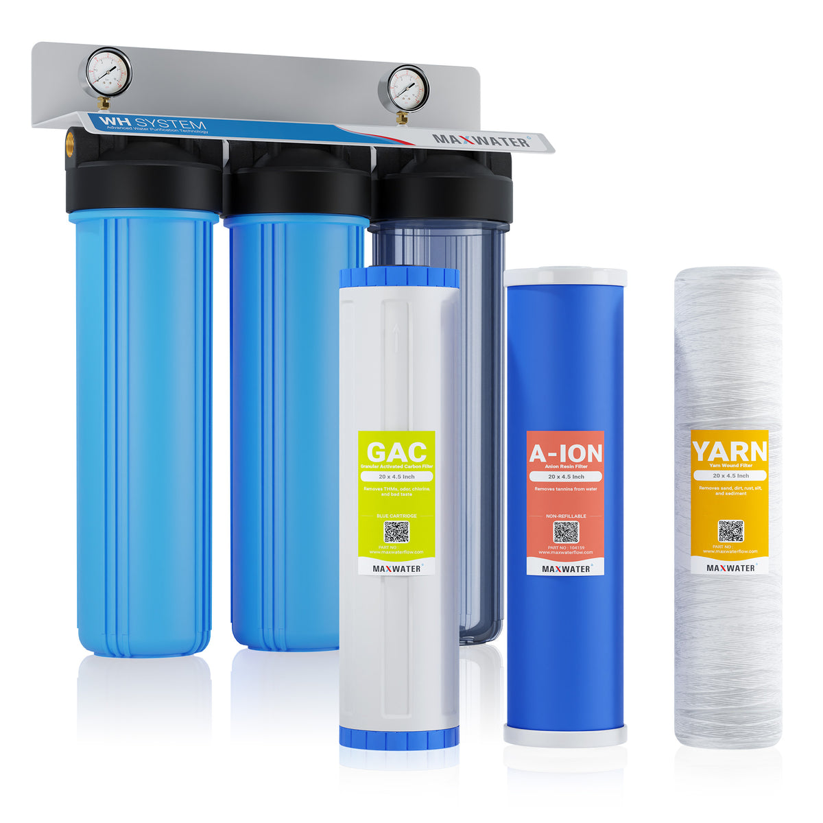Tannin Reduction Whole House Anion Resin Filter System | Blue Max Water