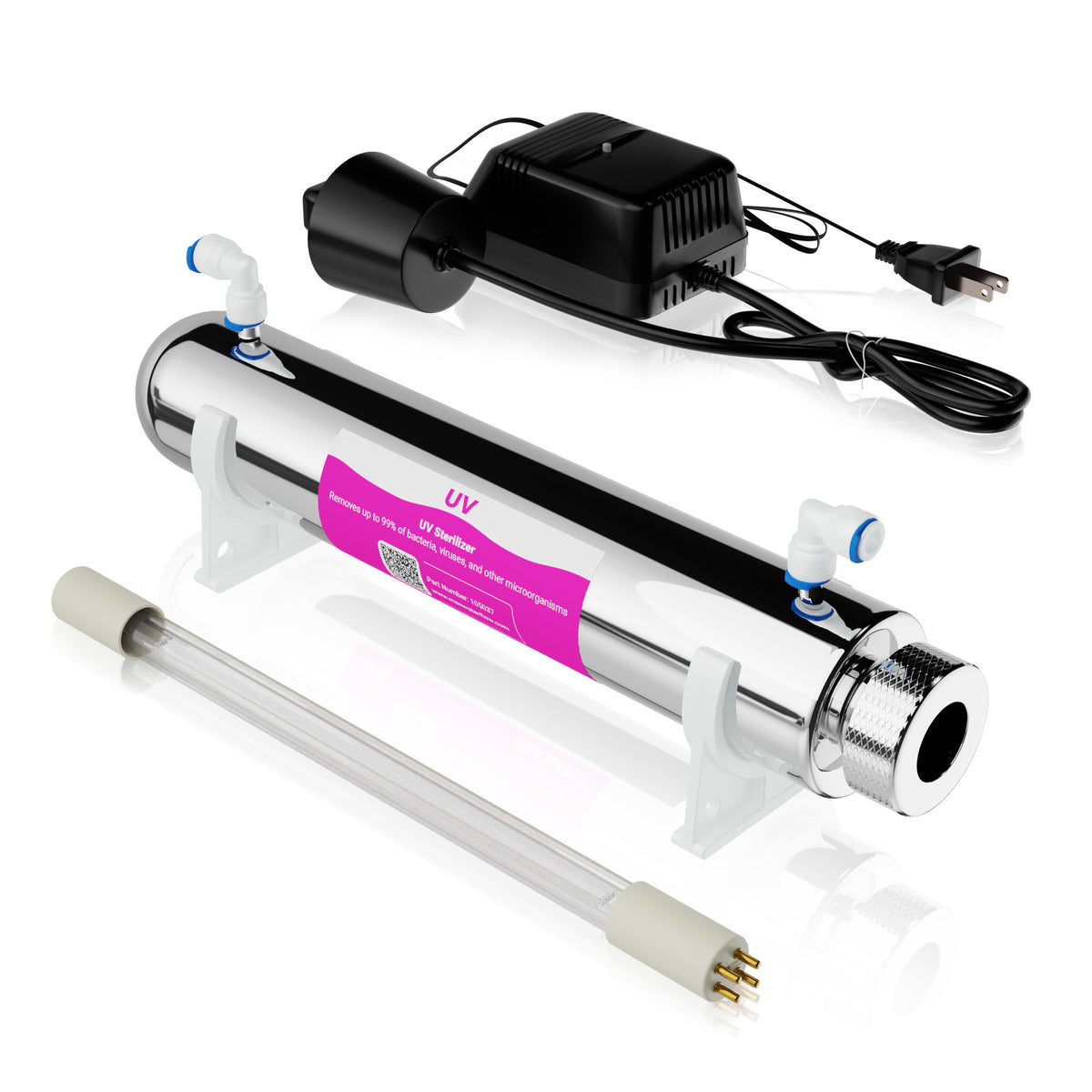 UV Light Water Disinfection System 6W, 0.5 GPM – Blue Max Water